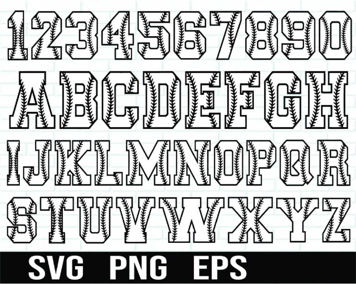 Sports Font Svg Football Font Svg Soccer Font Svg - Etsy