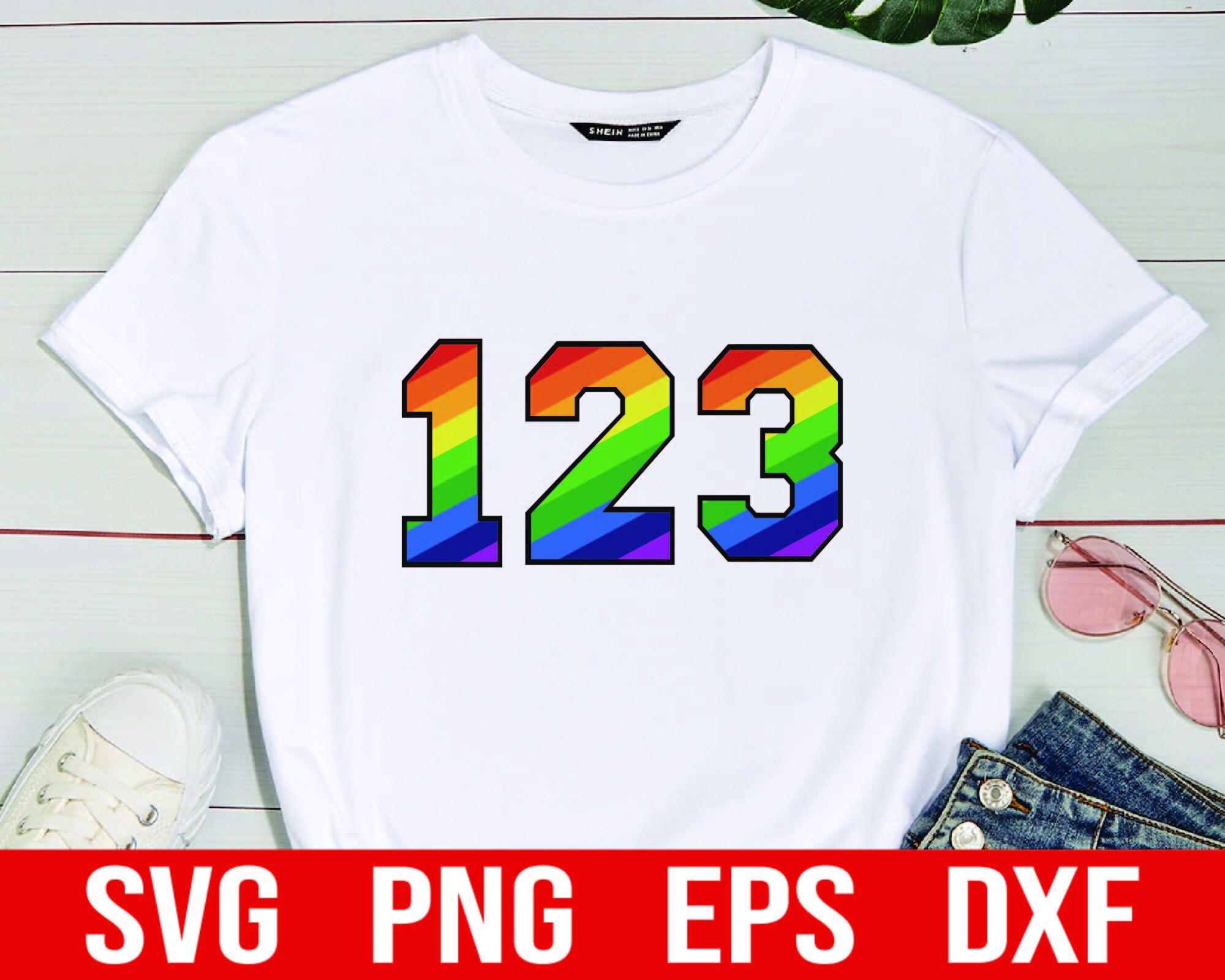 Rainbow Alphabet and Numbers Svg Bundle, Rainbow Font SVG, Rainbow ...