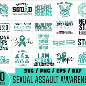 Sexual Assault Awareness Svg Bundle, Sexual Violence Svg, Sexual ...