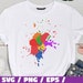 Paint Splatter SVG Bundle, Splatter Multicolor Svg, Paint Splats Svg ...