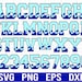 Ocean Wave Font Svg, Wave Bundle, Wave Svg, Wave Cut File, Drop Svg ...