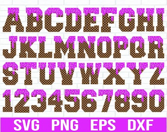 Ice Cream Letters and Numbers SVG, Ice Cream Birthday Svg, A-Z Ice ...