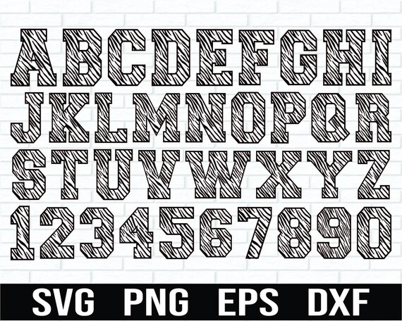 Zebra Svg Alphabet Font Zebra Digital Cut File Letters Zebra