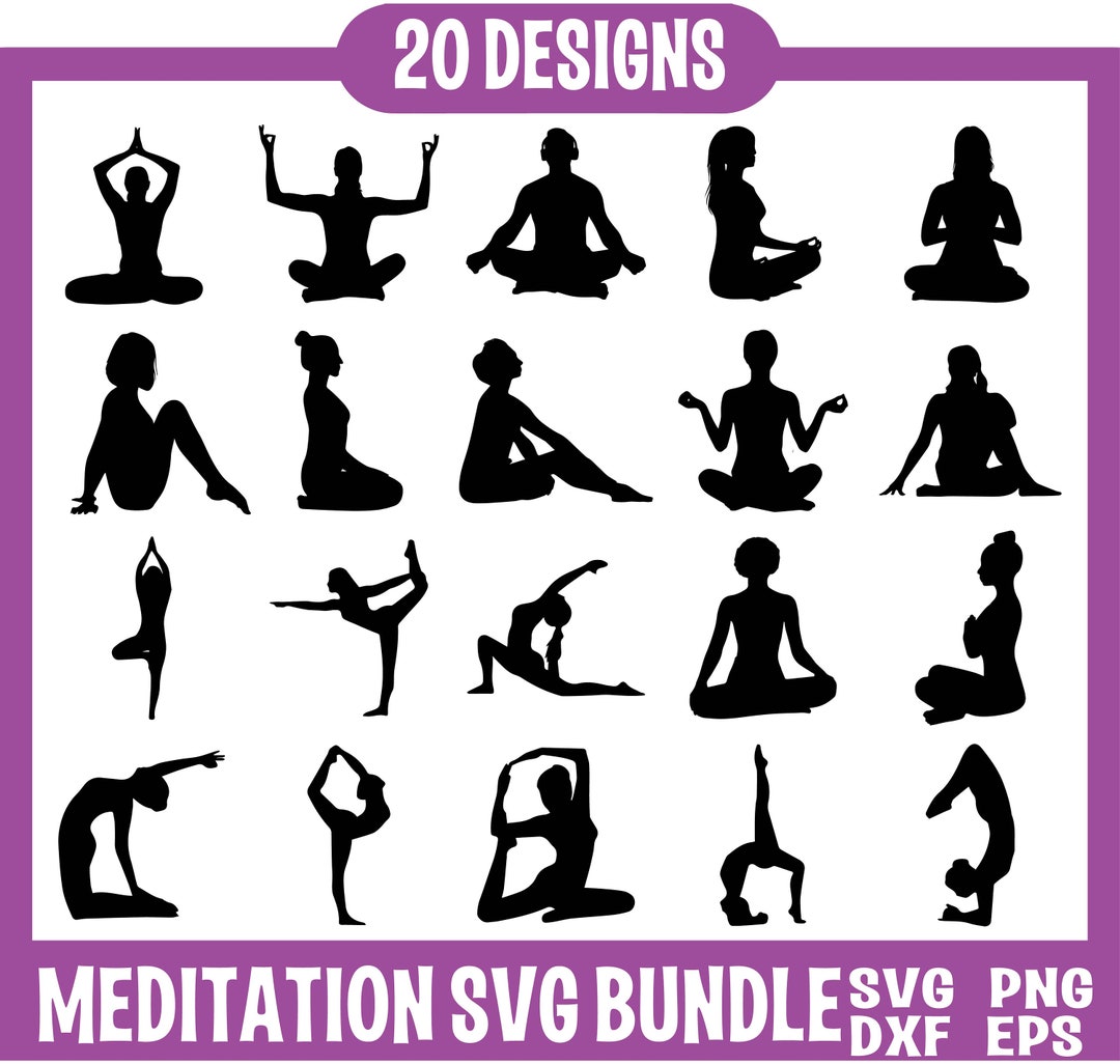 Meditation SVG Bundle, Yoga Svg, Namaste Svg, Meditation Quotes ...