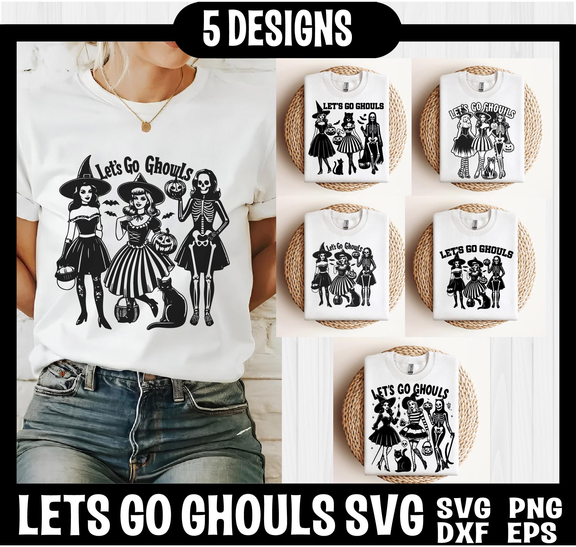 Lets Go Ghouls Svg, Retro Halloween PNG, Spooky Mama Svg, Sarcastic Png ...