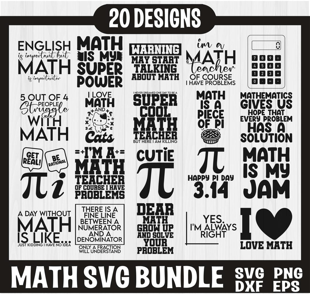 Math Svg Bundle, Math Teacher Png, Math Svg Bundle, Math Teacher Shirt ...