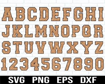 WOOD ALPHABET SVG, Plank Alphabet Svg, Wood Font Letters and Numbers ...