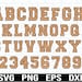 Wood Alphabet Svg, Plank Alphabet Svg, Wood Font Letters and Numbers ...