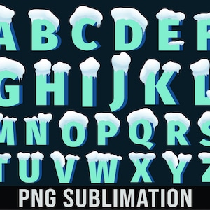 Winter Alphabet, Letters Png, Alphabet Png, Cold Winter Alphabet ...