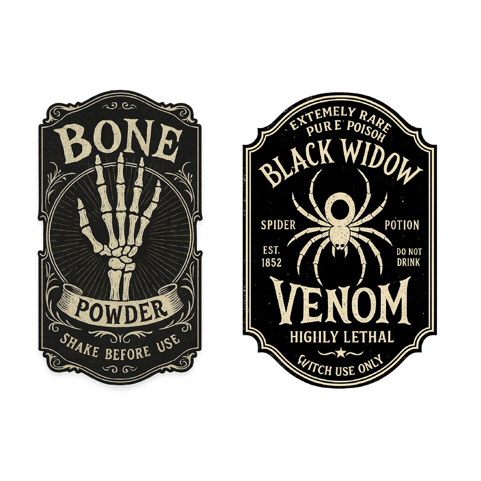 Potion Labels Digital Set, Potion Bottle Labels, Vintage Potion Labelsk ...