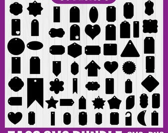 Tags SVG Bundle, Tags PNG Bundle, Tags Clipart, Tags SVG Cut Files for ...