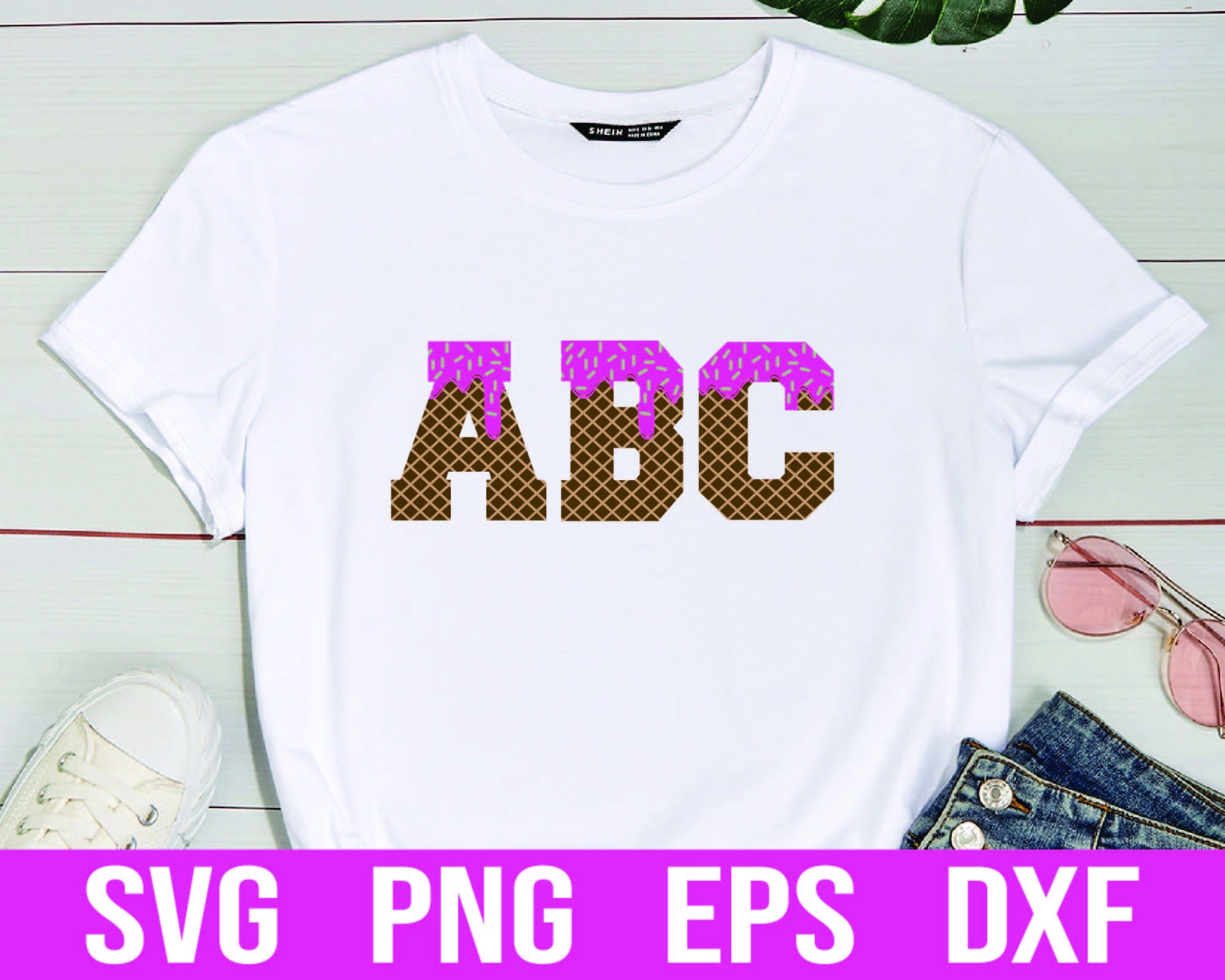 Ice Cream Letters and Numbers SVG, Ice Cream Birthday Svg, A-Z Ice ...