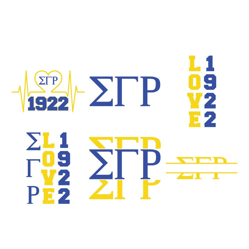 Greek Letters SVG Bundle, Greek Alphabet Svg File, Sorority Letters SVG ...