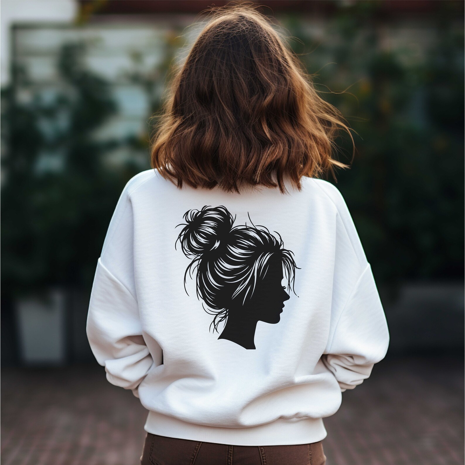 Messy Bun Svg Bundle, Women Face Svg, Female Svg, Braid Svg, Women Hair ...