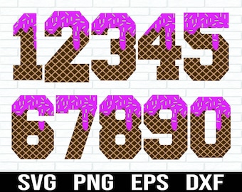 Ice Cream Letters and Numbers SVG, Ice Cream Birthday Svg, A-Z Ice ...