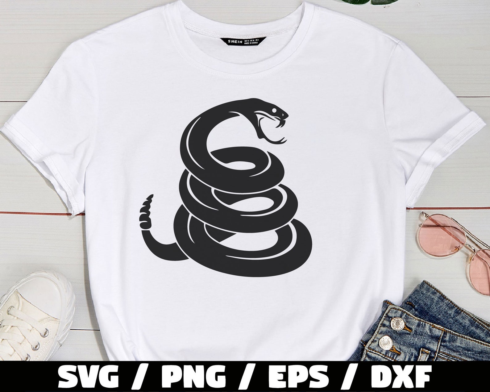 Snake Svg Bundle, Snake Clipart, Png, Boho Snake Svg, Snake Flowers Svg ...