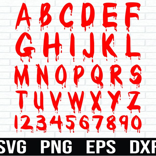 Dripping Letters - Etsy