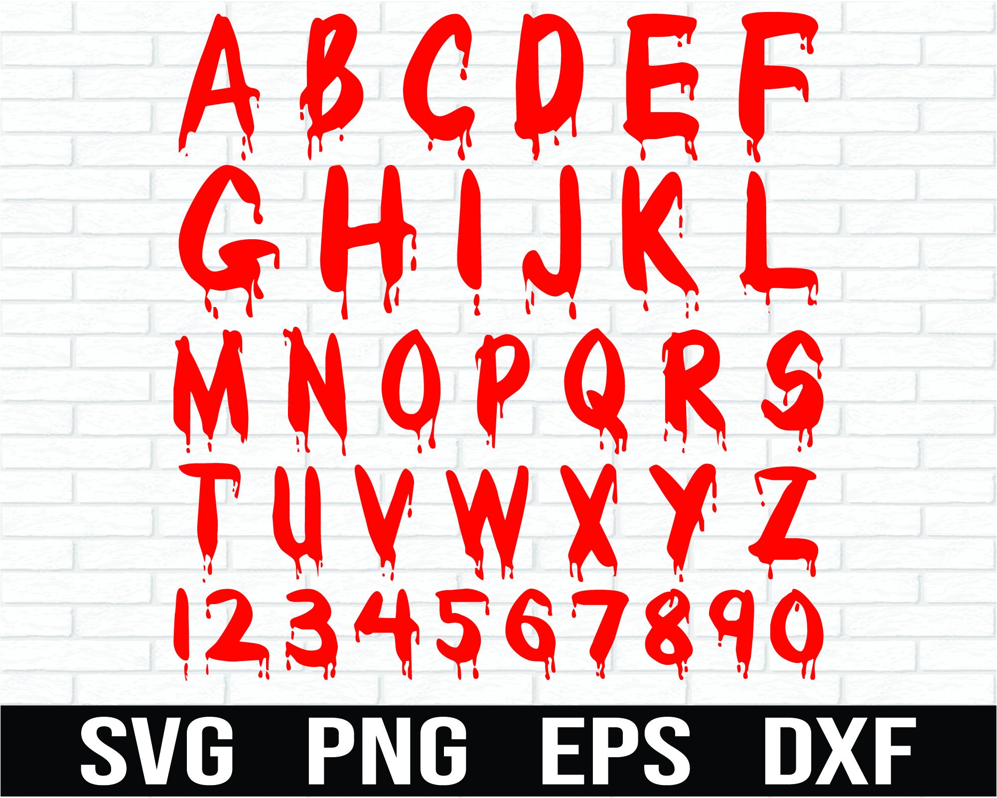 Dripping Alphabet and Letters SVG, Dripping Font Svg, Dripping Letters ...