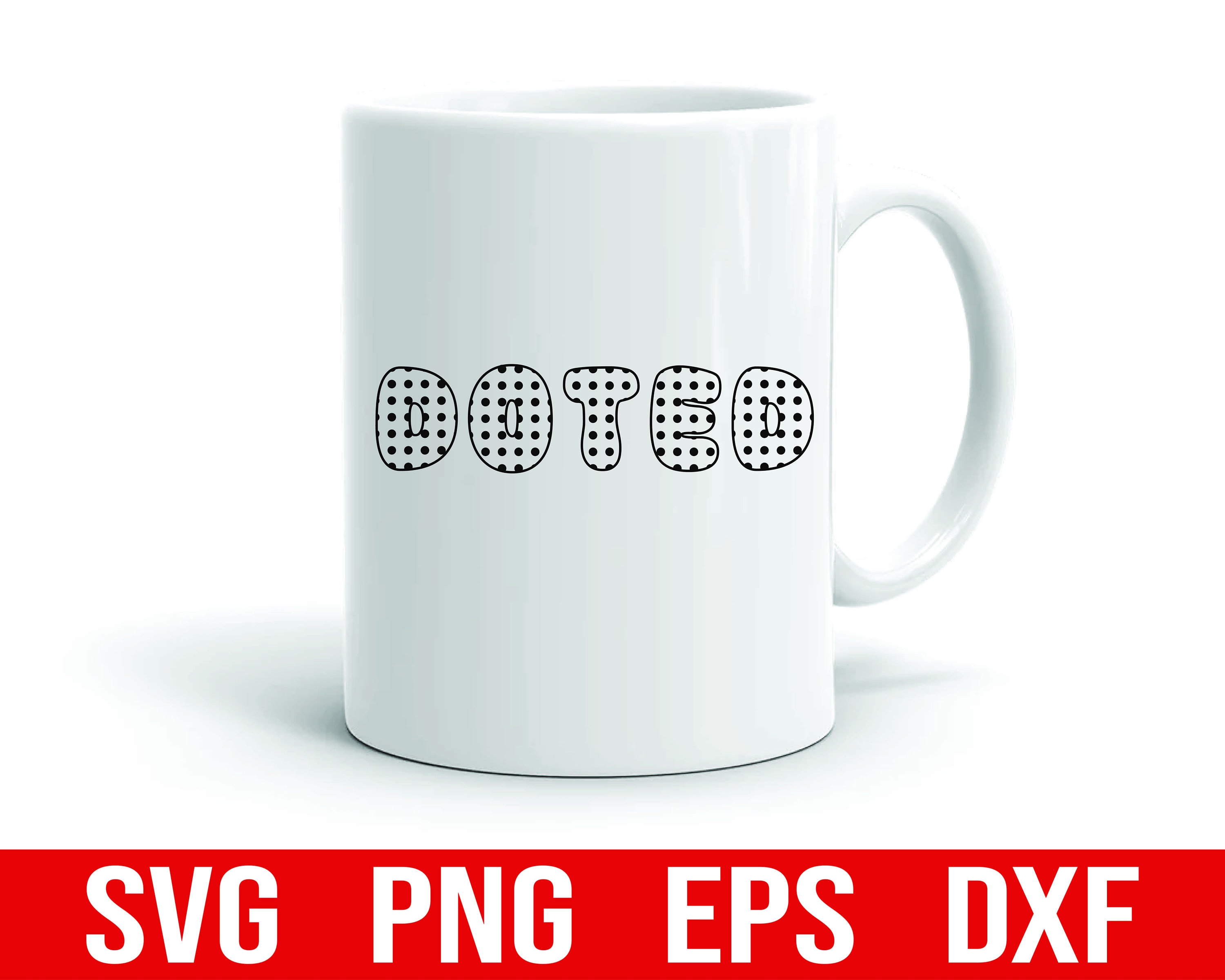 Polka Dots Alphabet and Numbers SVG Bundle, Polka Dot Letters, Polka ...