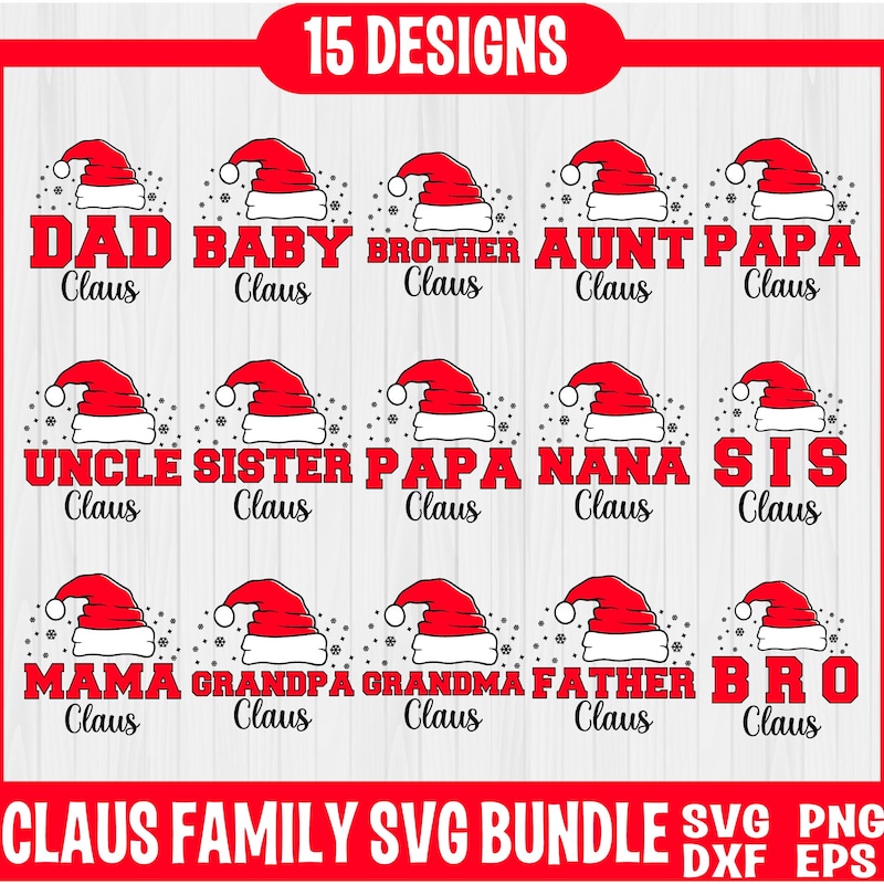 Family Christmas Svg - Etsy
