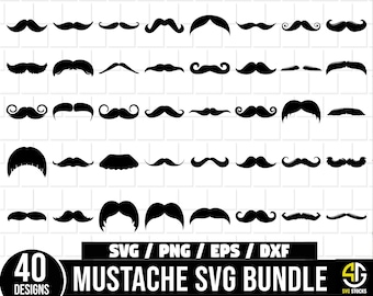 Mustache Svg Bundle, Mustache Clipart, Mustache Svg, Mustache ...