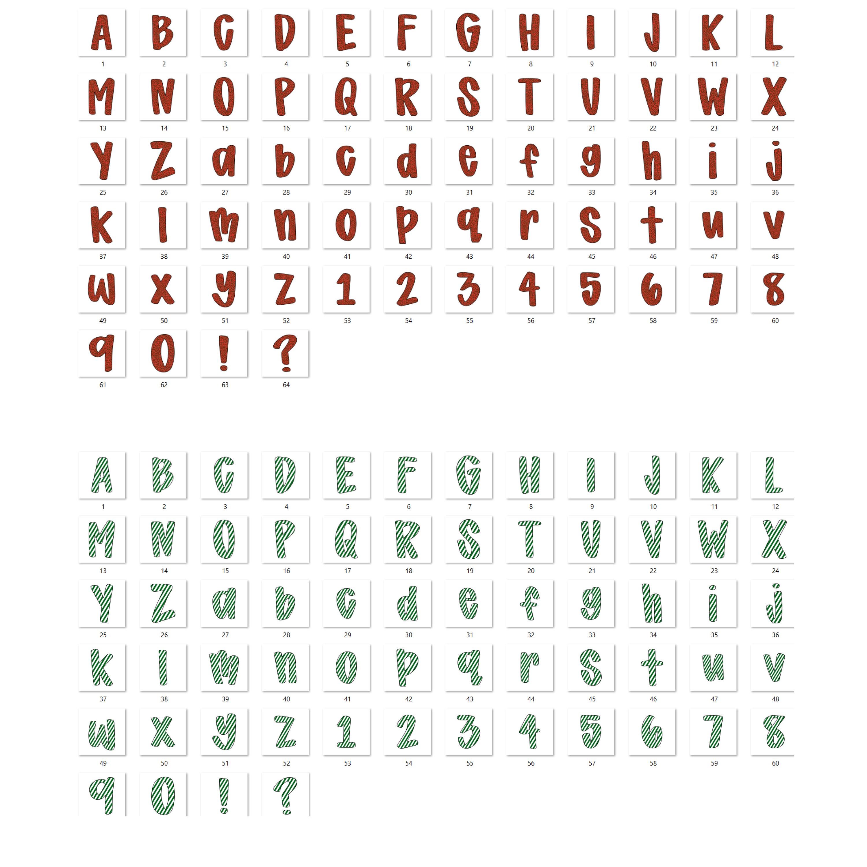 Christmas Alphabet PNG, Merry Christmas Font Png SVG, Christmas Doodle ...