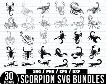 Scorpion SVG Bundle, Scorpion Svg, Scorpion Png, Scorpion Eps, Scorpion ...