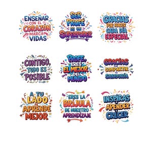 Spanish Teacher Stickers Png, Maestr School Png, Spanish Stickers ...