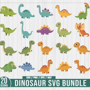Dinosaur Clipart Bundle, Baby Dinosaur Clipart, Dino Birthday Party ...