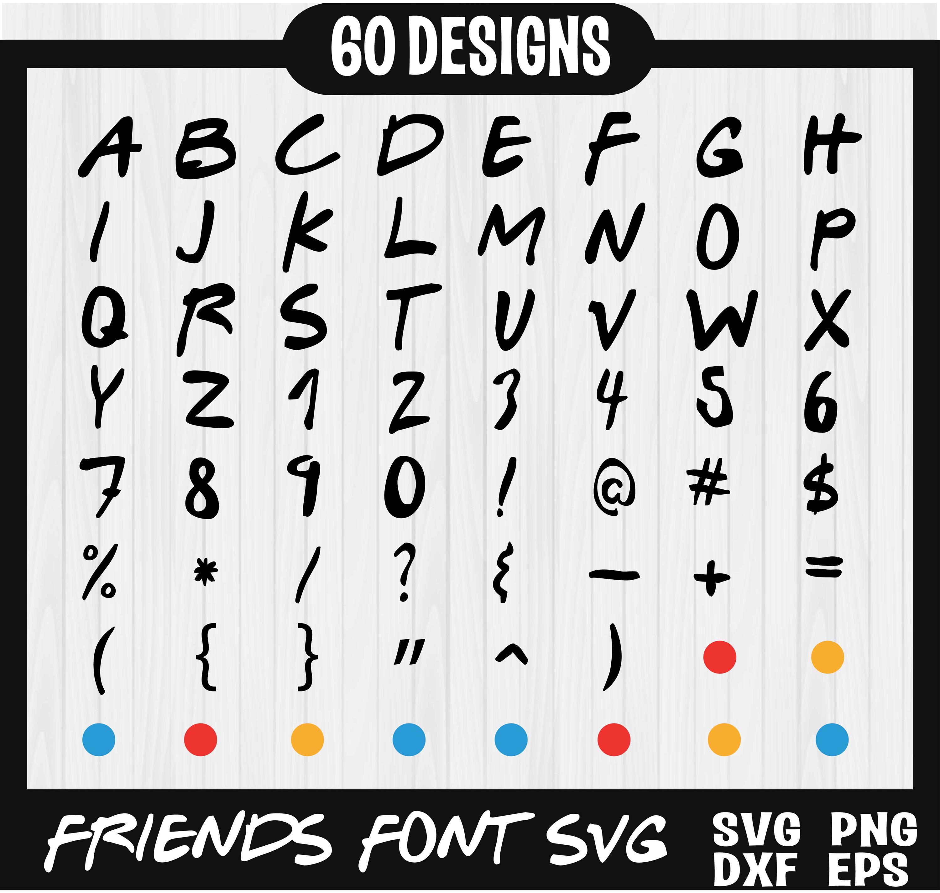 Friends Font, Friends Font for Cricut, Friends Font SVG, Cricut Font ...