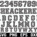 Checkered Alphabet and Numbers Svg Bundle Checkered Letters - Etsy