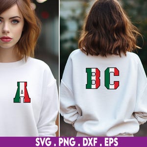 Mexico Font SVG, Mexico Flag Letter Svg ,mexico Font Png, Mexico Flag ...