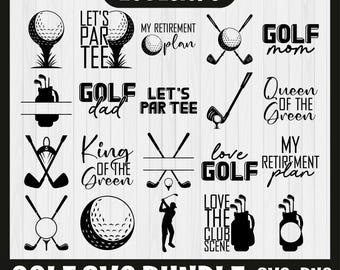 Golf Svg Bundle, Golf Monogram Svg, Split Monogram Svg, Golf Name Frame ...