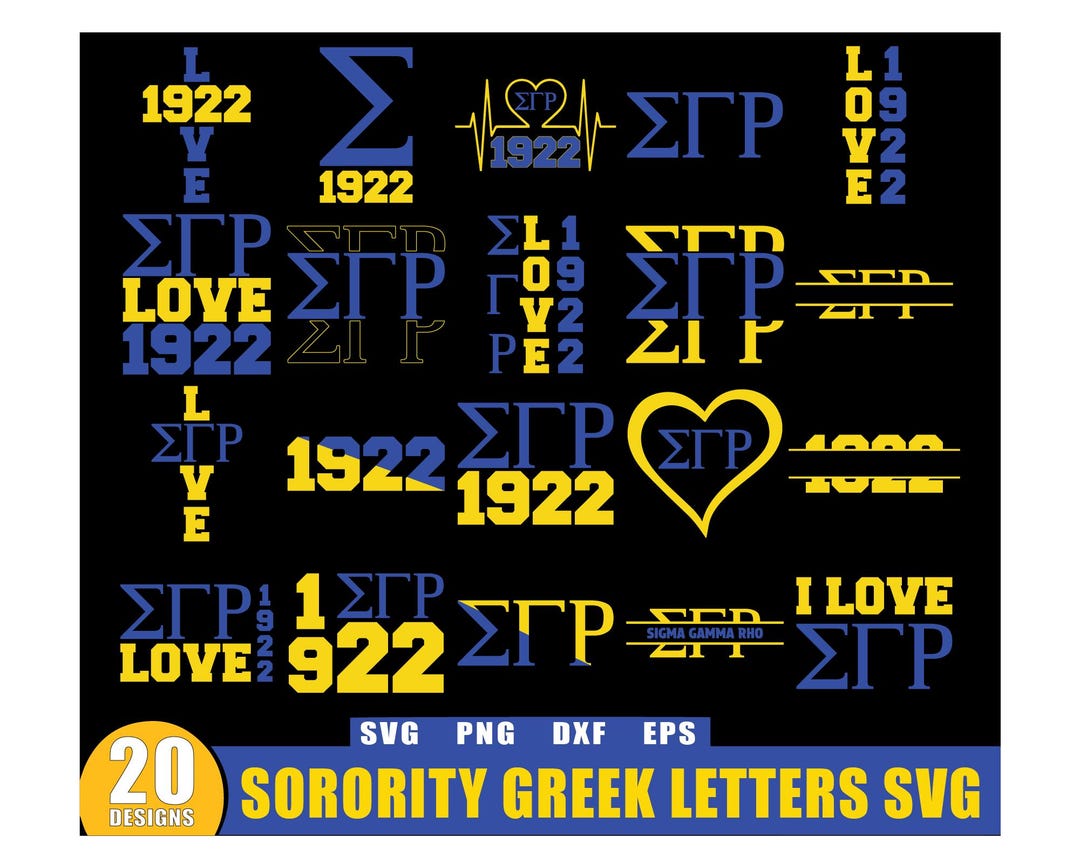 Greek Letters SVG Bundle, Greek Alphabet Svg File, Sorority Letters SVG ...