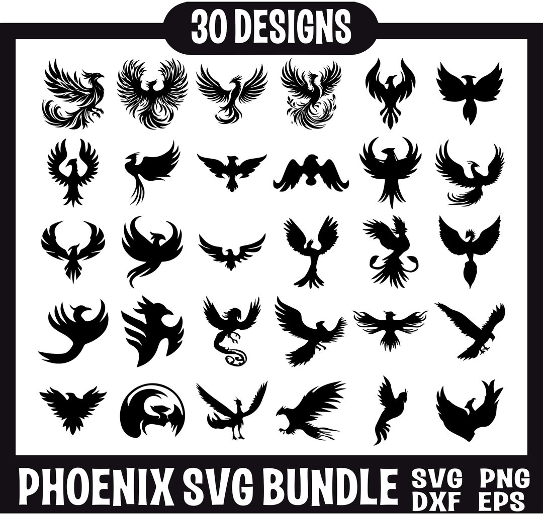 Phoenix SVG Bundle, Phoenix Svg, Phoenix Vector, Phoenix Birds, Phoenix ...