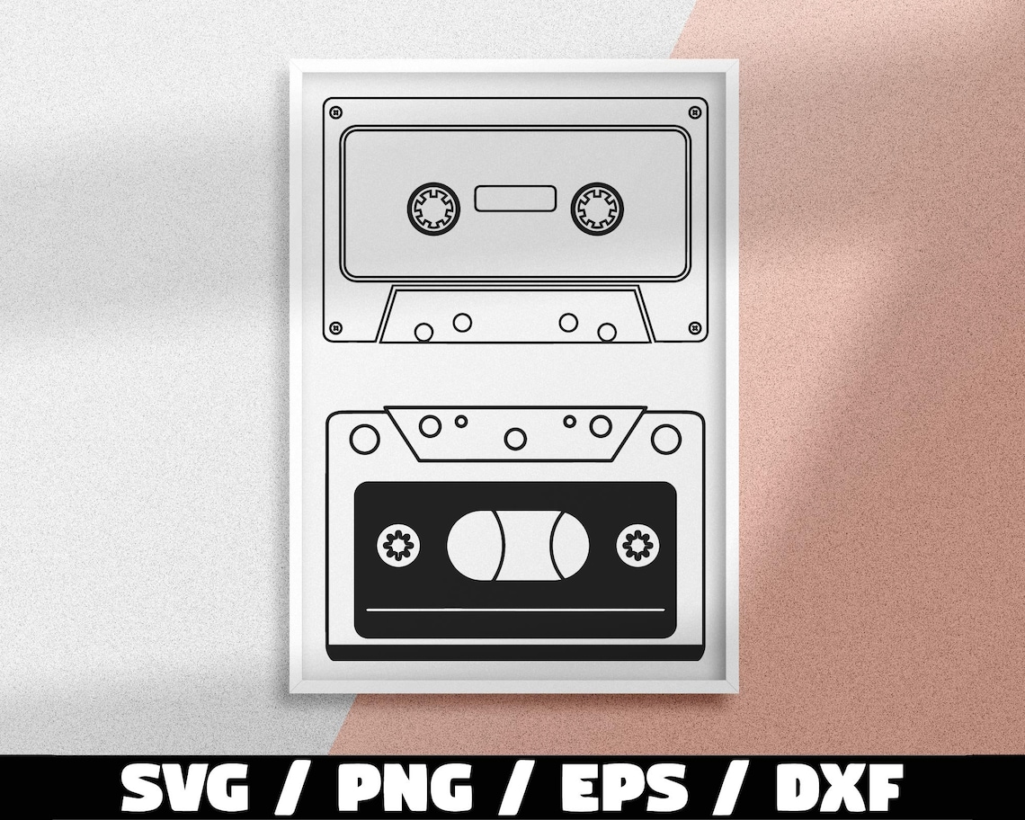 Cassette SVG Bundle, Cassette Svg, Music Svg, Audio Cassette Svg ...