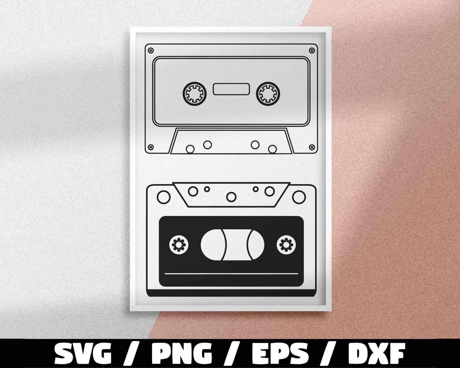 Cassette SVG Bundle, Cassette Svg, Music Svg, Audio Cassette Svg ...