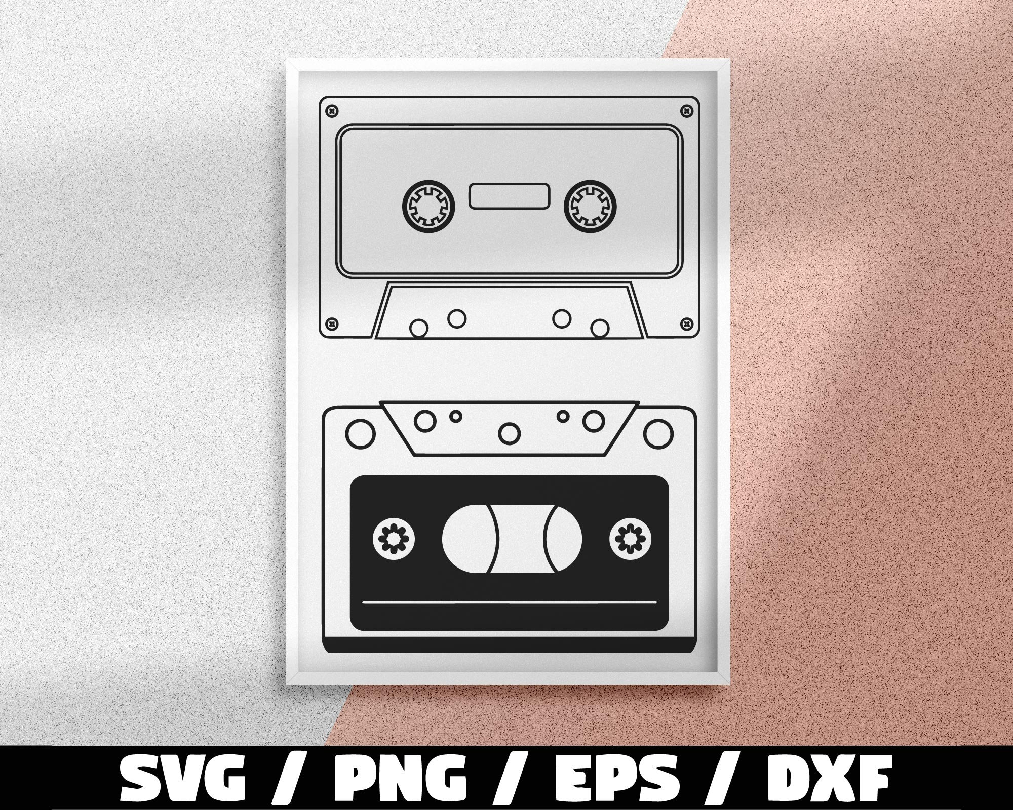 Cassette SVG Bundle, Cassette Svg, Music Svg, Audio Cassette Svg ...