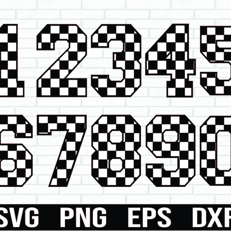 Checkered Block Svg - Etsy