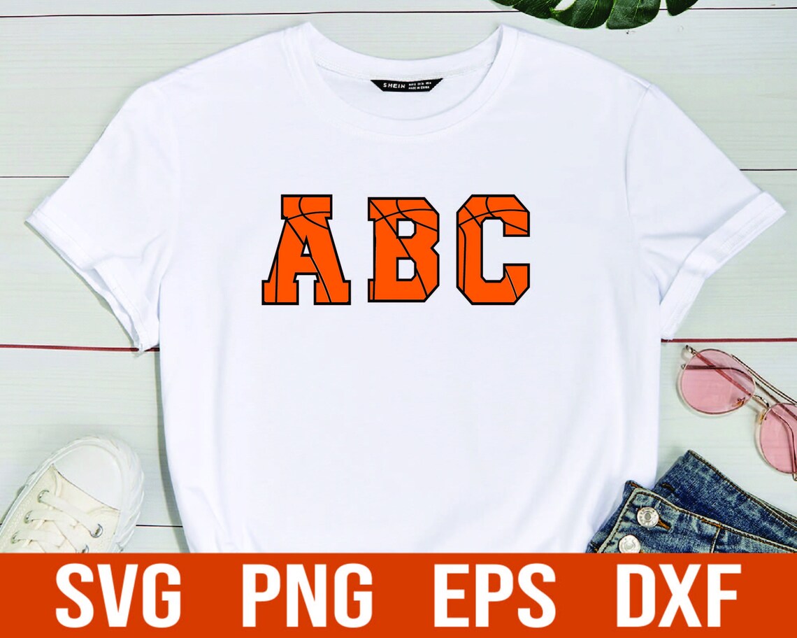 Basketball Letters and Numbers Svg, Basketball Font SVG, Basketball ...