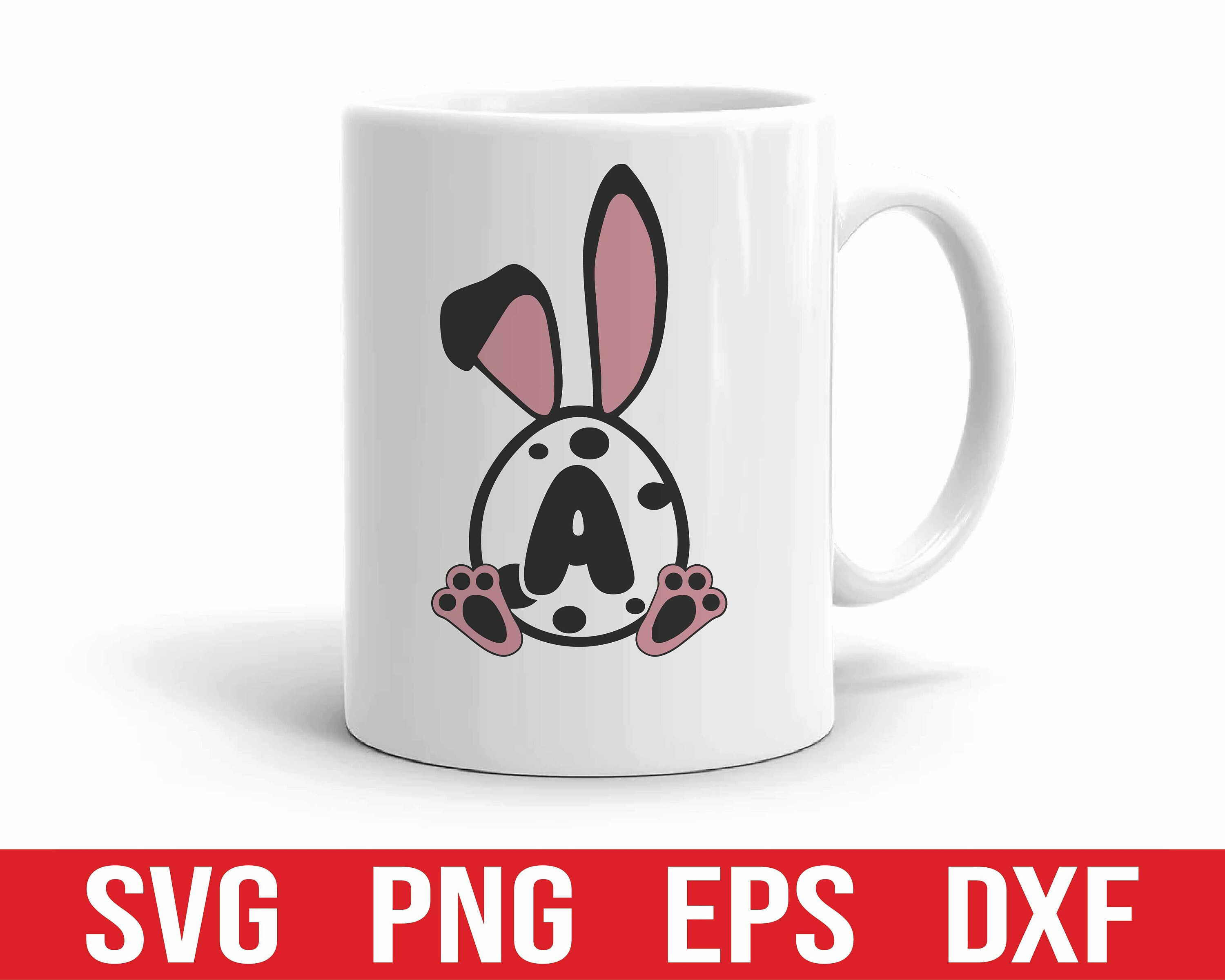 Easter Alphabet and Numbers Svg Bundle, A-Z Easter Bunny Svg Letters ...