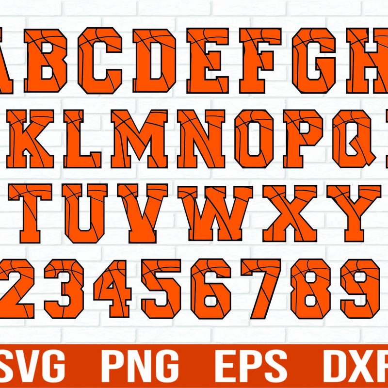 Basketball Alphabet - Etsy