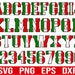 Mexico Font SVG, Mexico Flag Letter and Numbers Svg, Mexican Flag ...