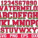 Watermelon Letters and Numbers Svg Bundle, Watermelon Svg, Watermelon ...