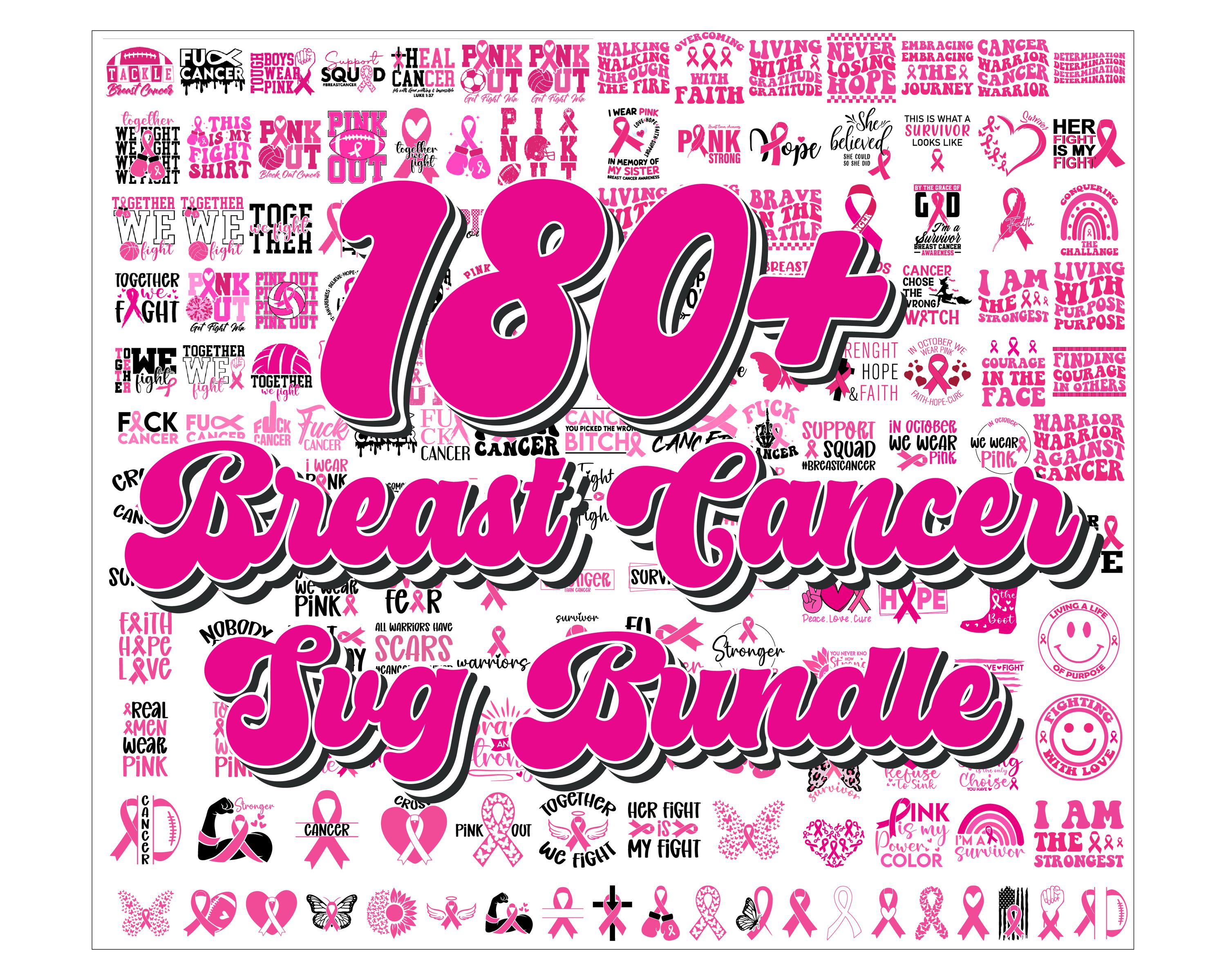 180+ Breast Cancer SVG Designs Bundle, Breast Cancer SVG, Etro Breast ...