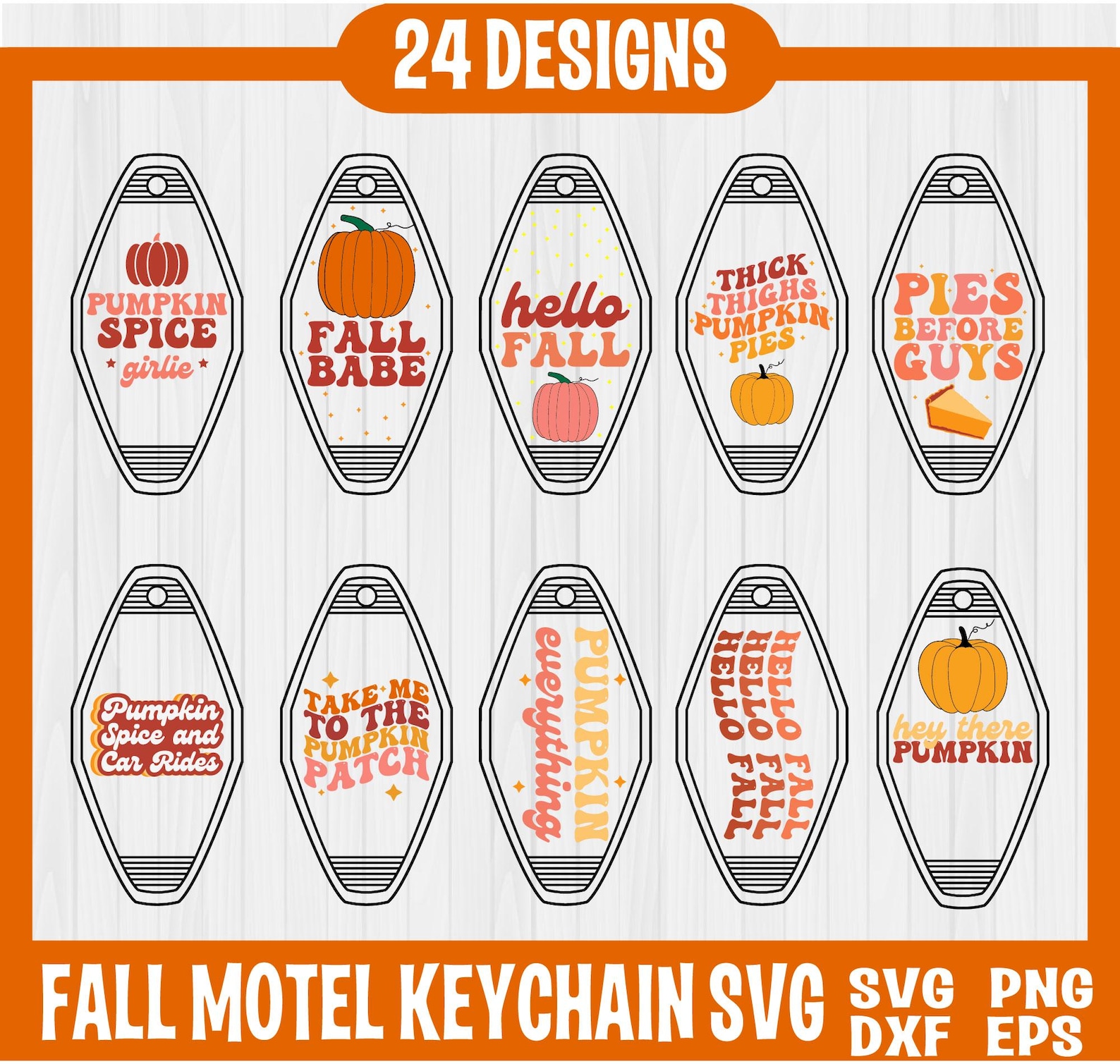 Fall Keychain Svg, Motel Keychain SVG, Fall SVG Bundle, Thanksgiving ...
