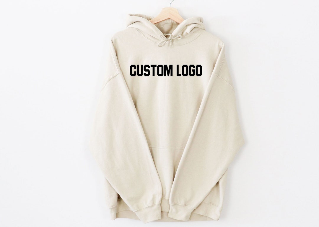 Custom Logo Hoodie Custom Text Hoodie Business Text Hoodie Women Logo ...