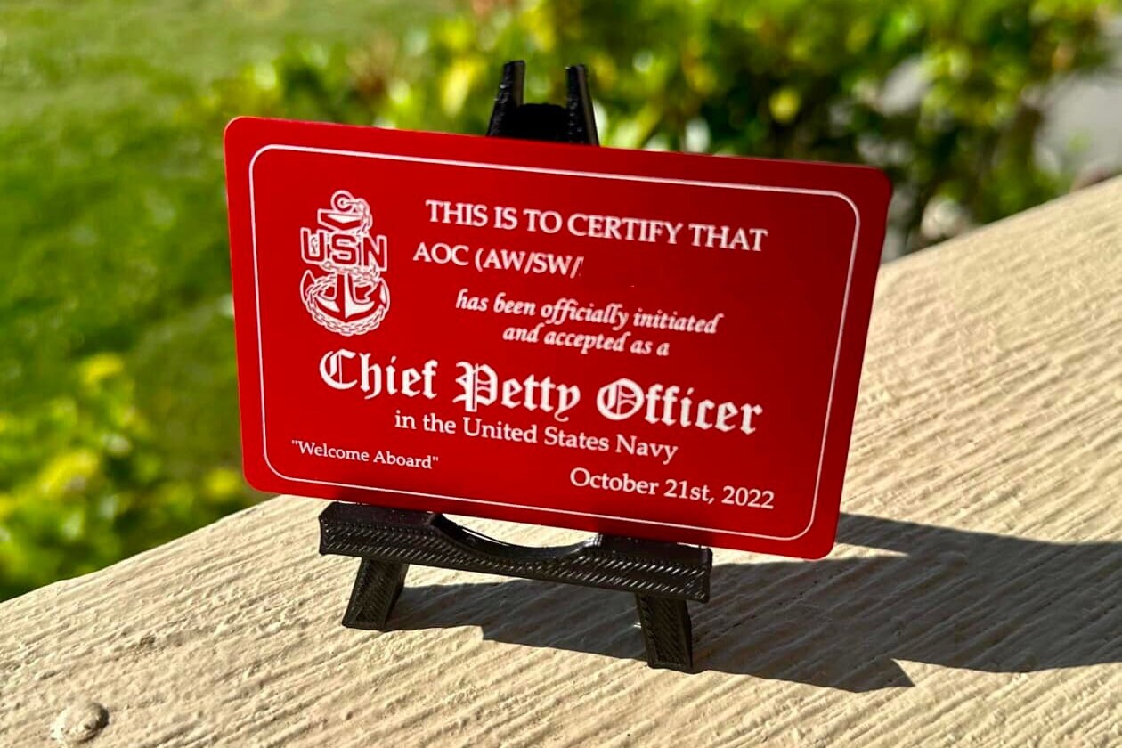 Custom Chief Petty Officer Initiation Cards - Etsy