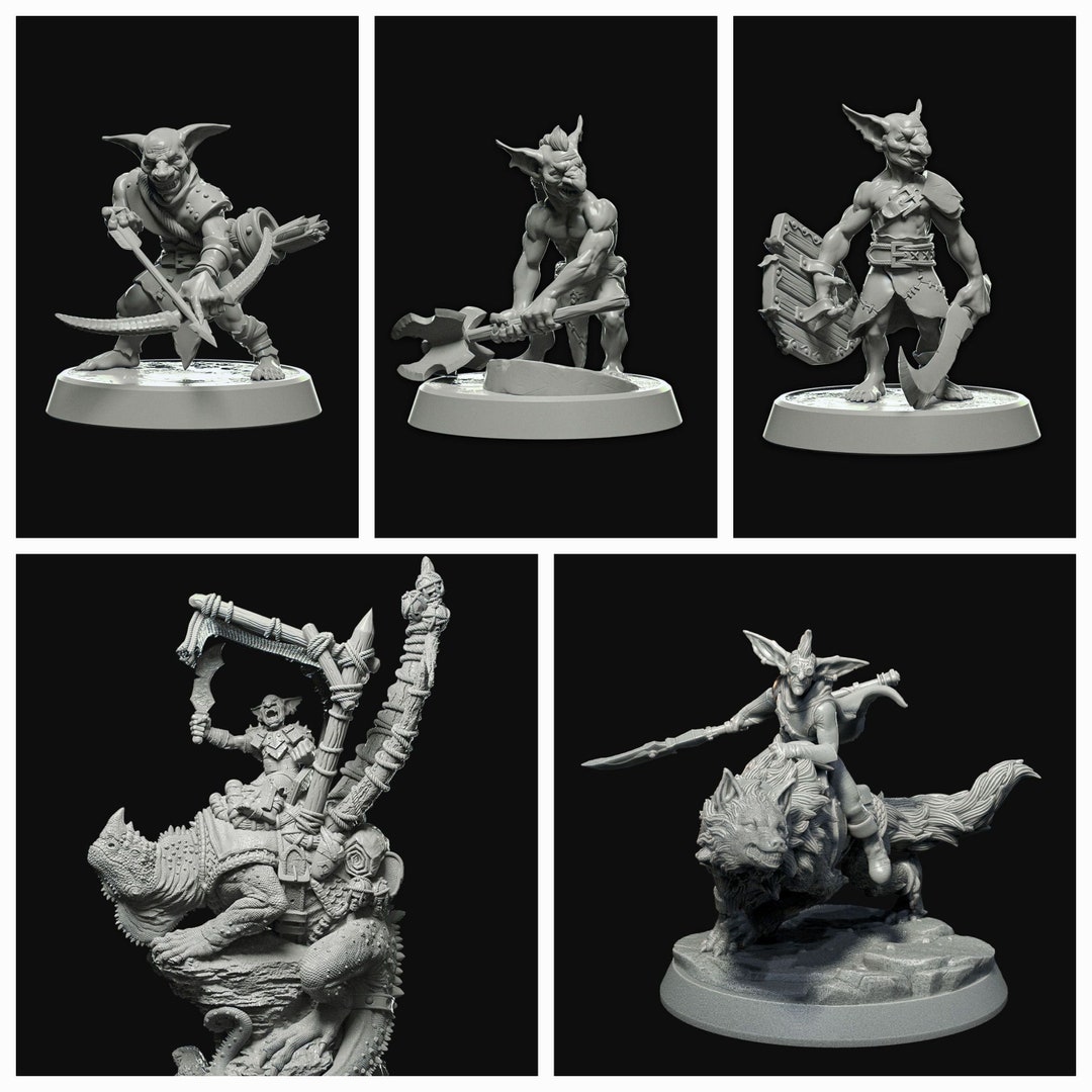 Unique Goblin Enemy Minis Set D&D Miniatures for TTRPG - Etsy