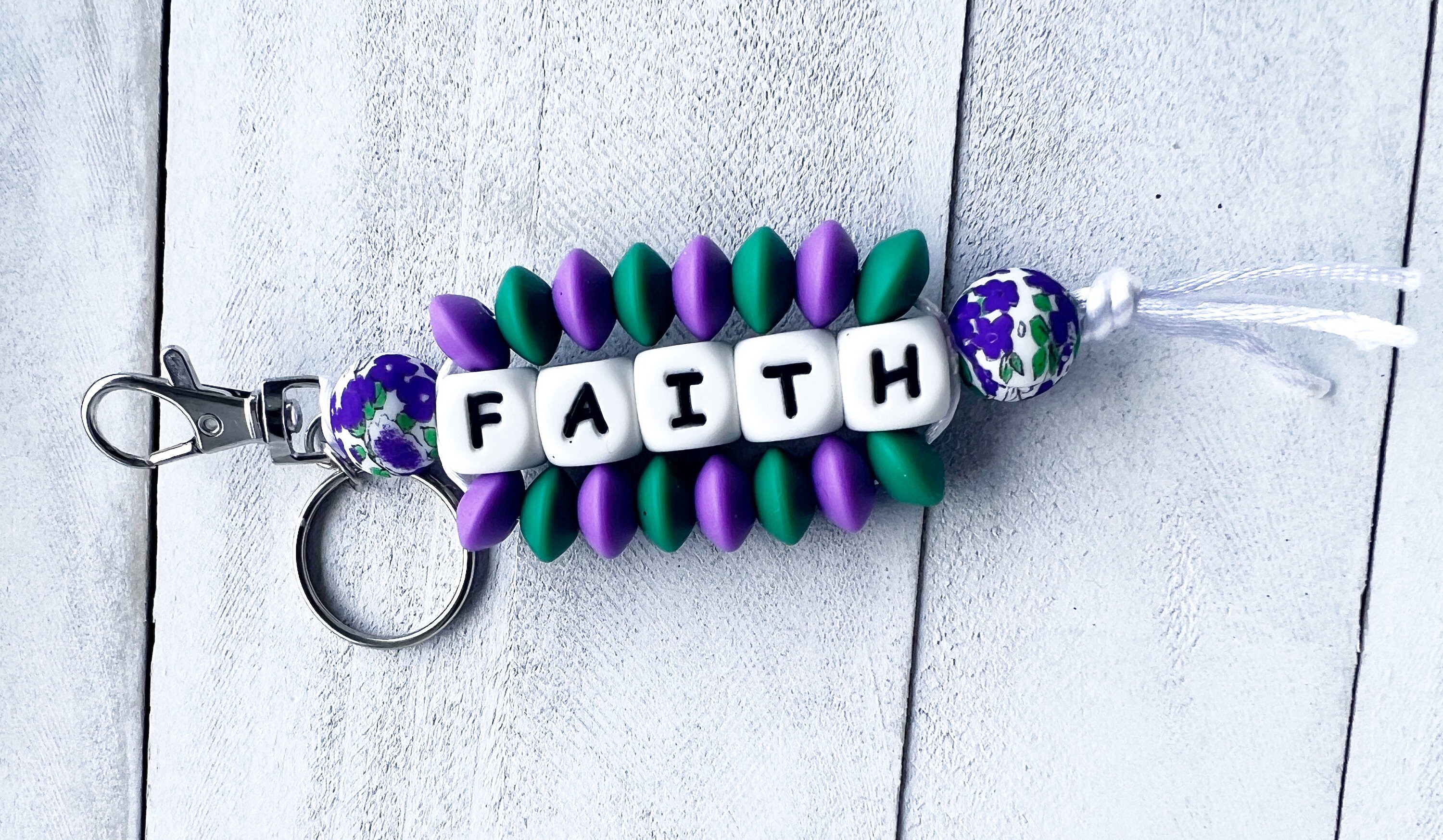 Mama Keychains,faith Keychains,silicone Bead ,wristlets,beaded Keychain ...
